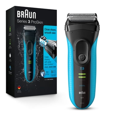 Braun Series 3 ProSkin 3000s Wet/Dry Cordless Electric Shaver for Men ...