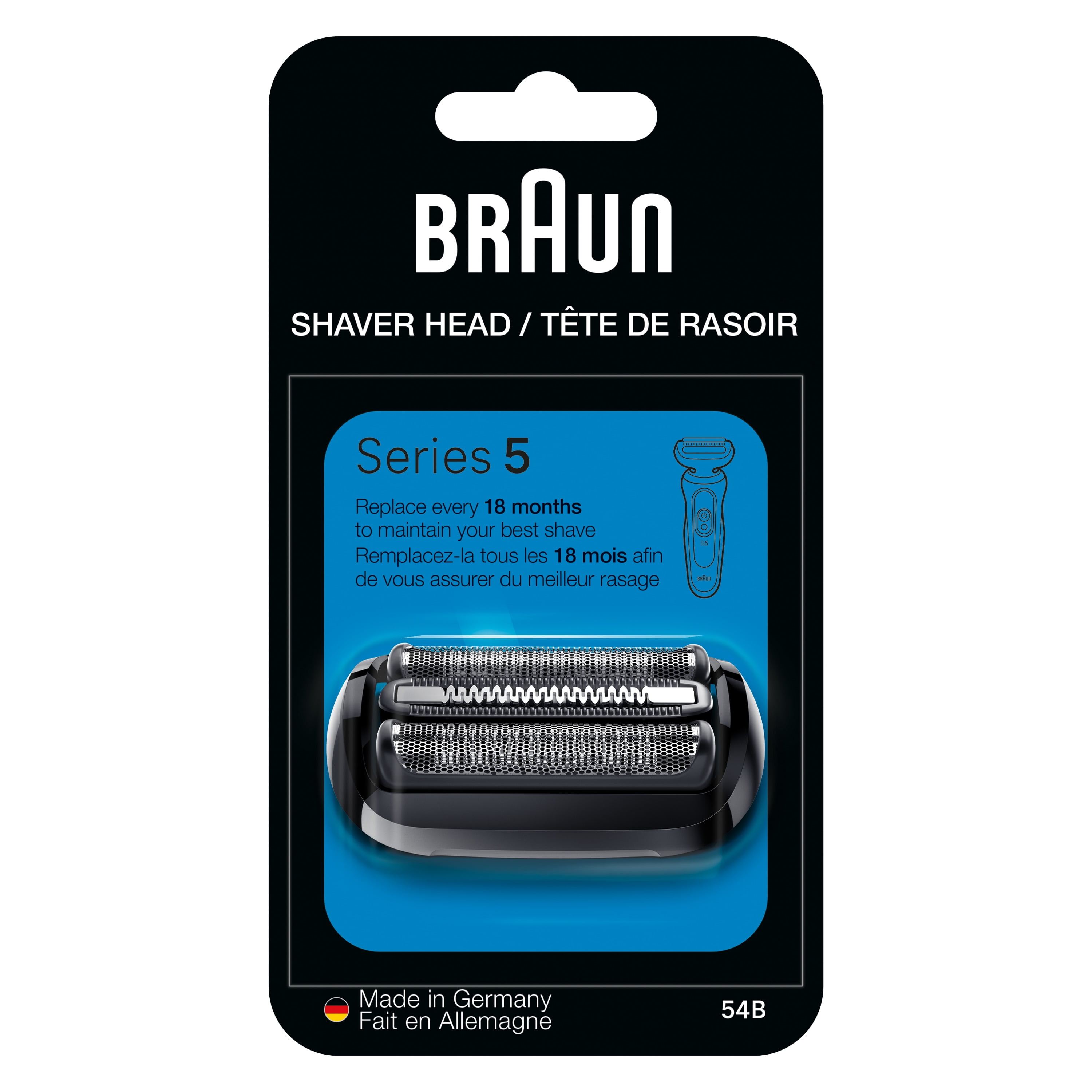 Braun Series 5 54b Male Razor Replacement Head Refill, 1 Count - Walmart.com