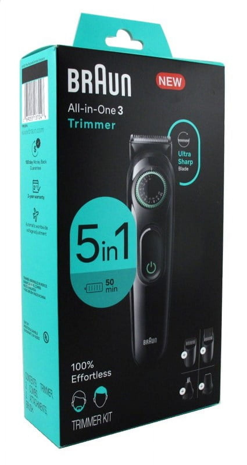 Braun Trimmer All-In-One 3, 5-In-1 Kit 40 Settings, 1 Ea.. - Walmart.com
