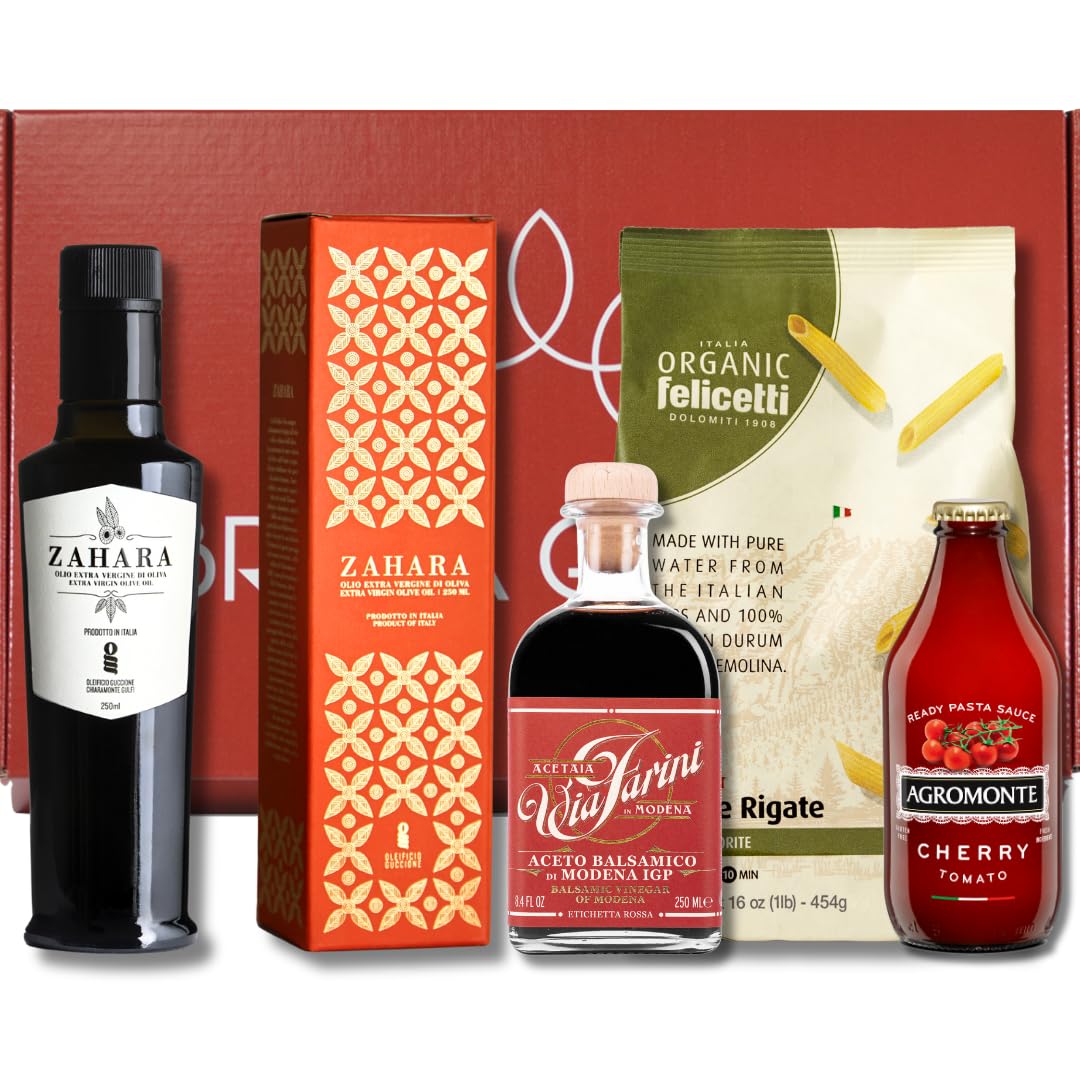 Brava Giulia Italian Gift OKA4 Box - Extra Virgin Olive Oil, Aged ...