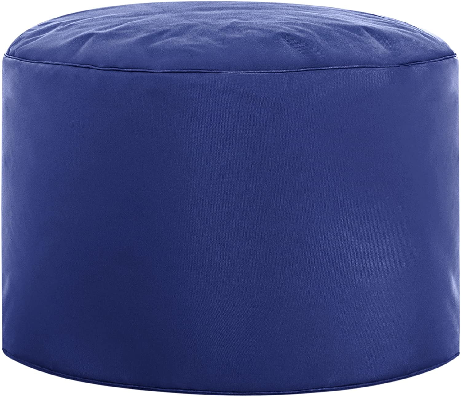 Brava Pouf Collection Contemporary Polyester Upholstered Round Pouf ...