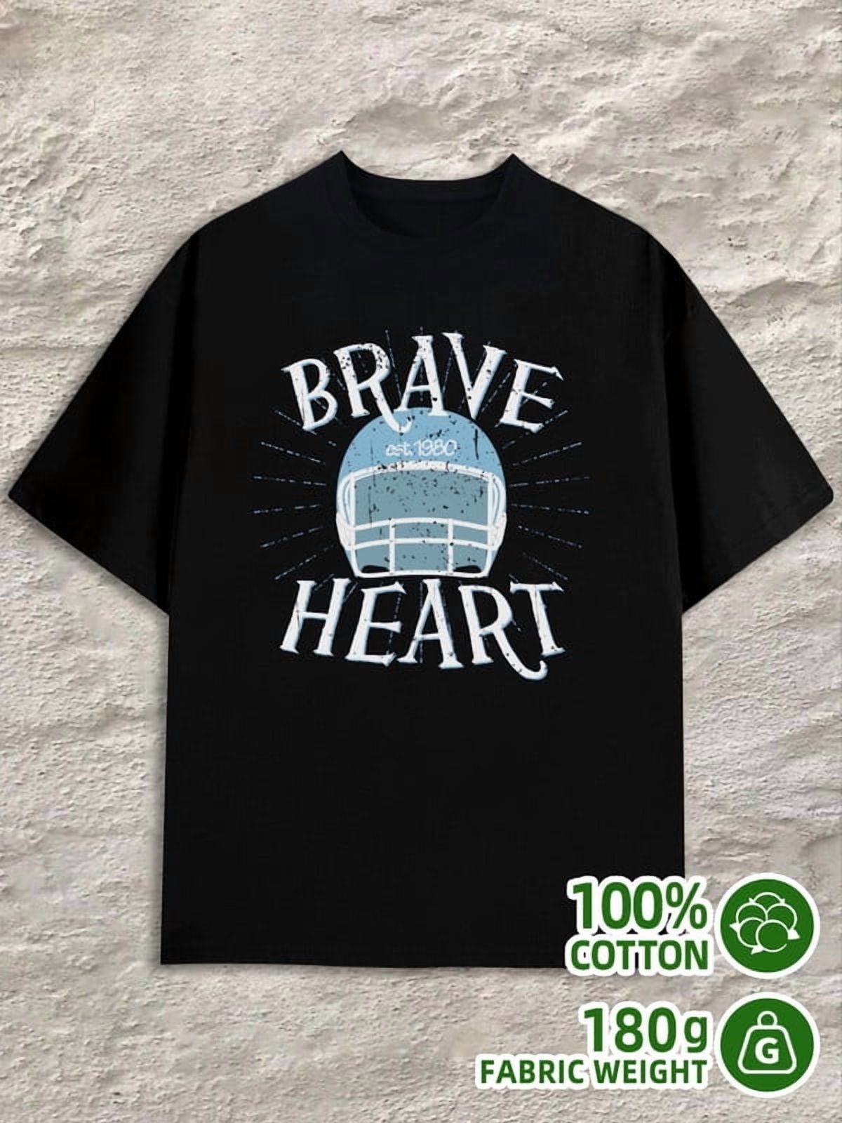Brave Heart Helmet for men 180G 100% Cotton black Vintage Unisex Shirt ...
