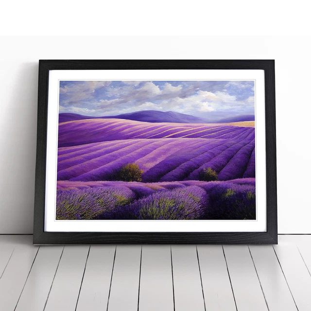 Brave Lavender Flower Field Wall Art Print Poster Art Home Decor ...
