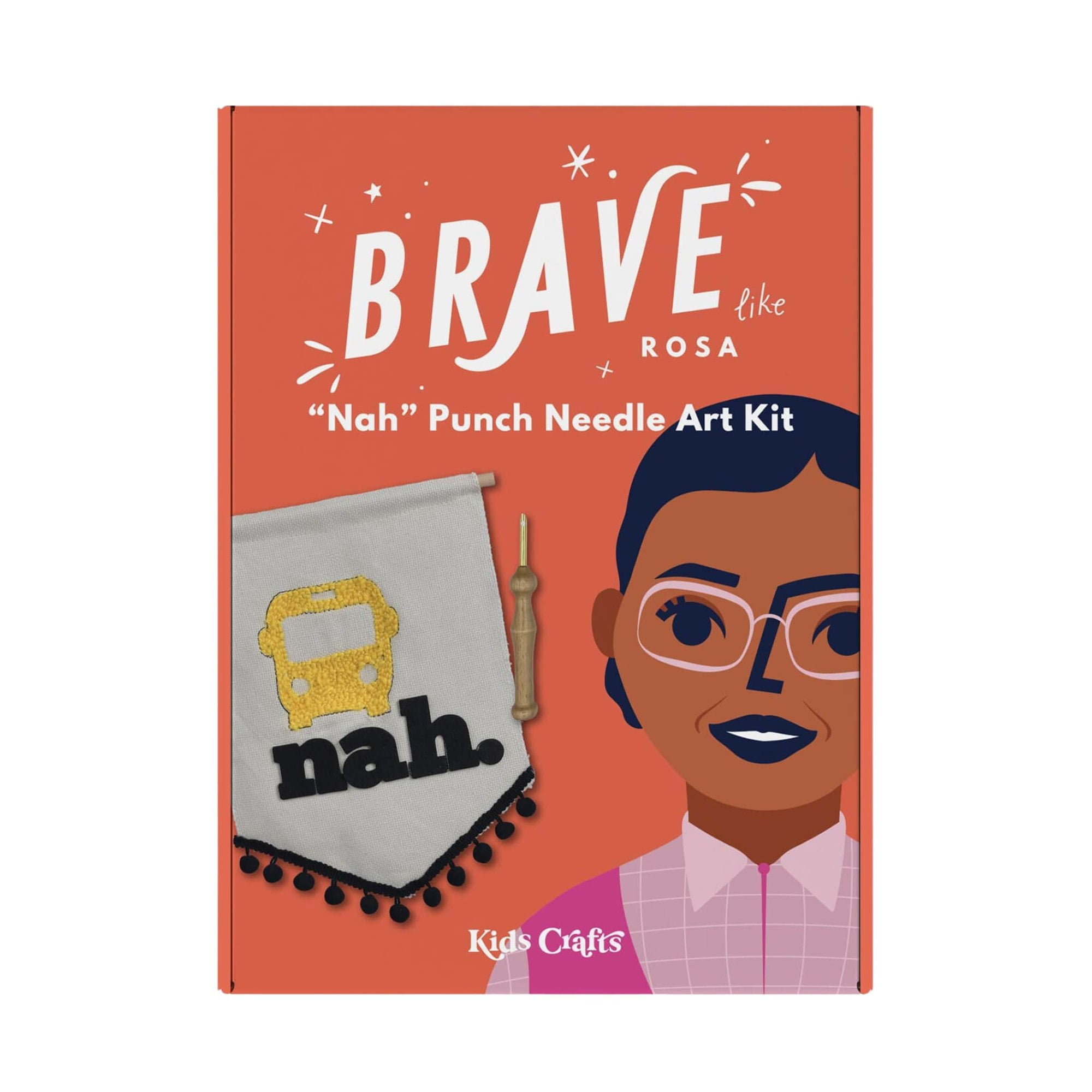 Brave Like Rosa Parks - "NAH" Punch Needle DIY Art Kit - Kids Girls ...
