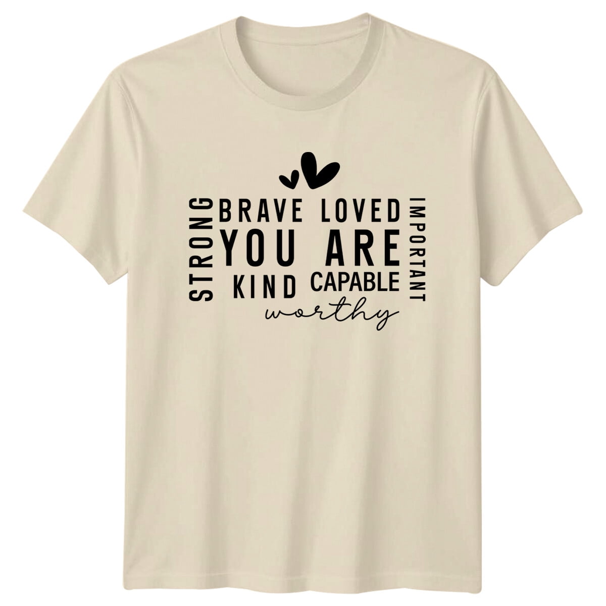 Brave Loved You Are T-Shirt. Motivational Quote Tee For Mens Womens ...