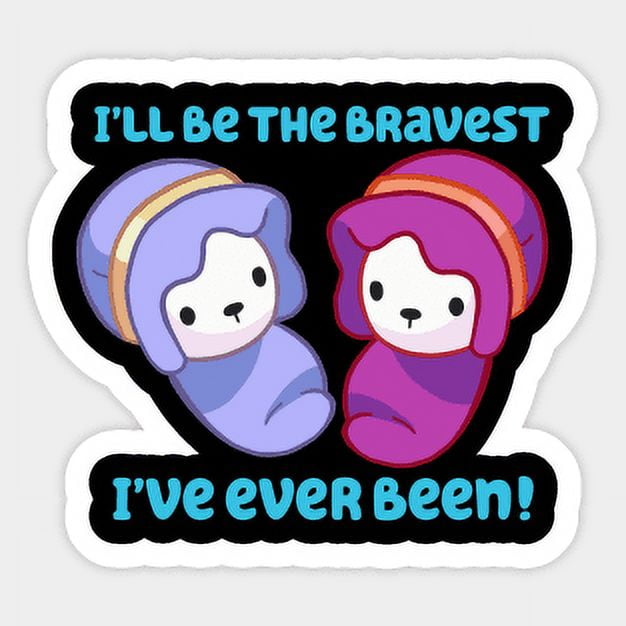 Brave Mom Of Twin Girls Sticker Bluey Stickers For Kids, Bluey Stickers ...
