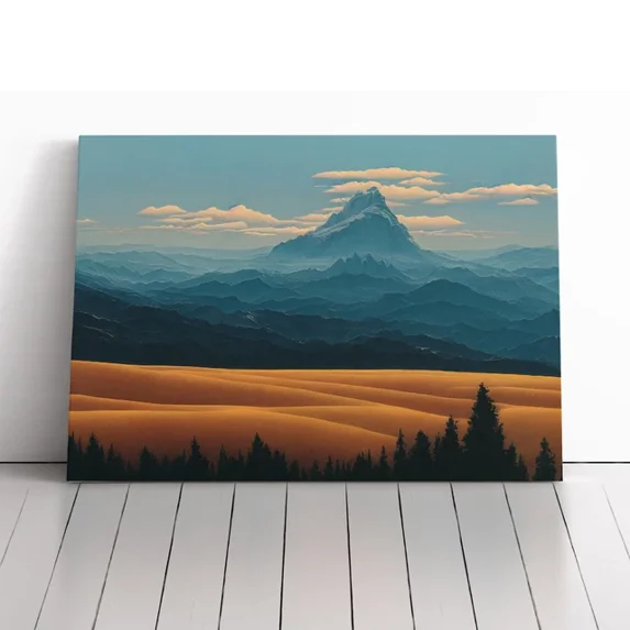 Brave Mountain Landscape Wall Art Print Decor Living Room Art Home ...
