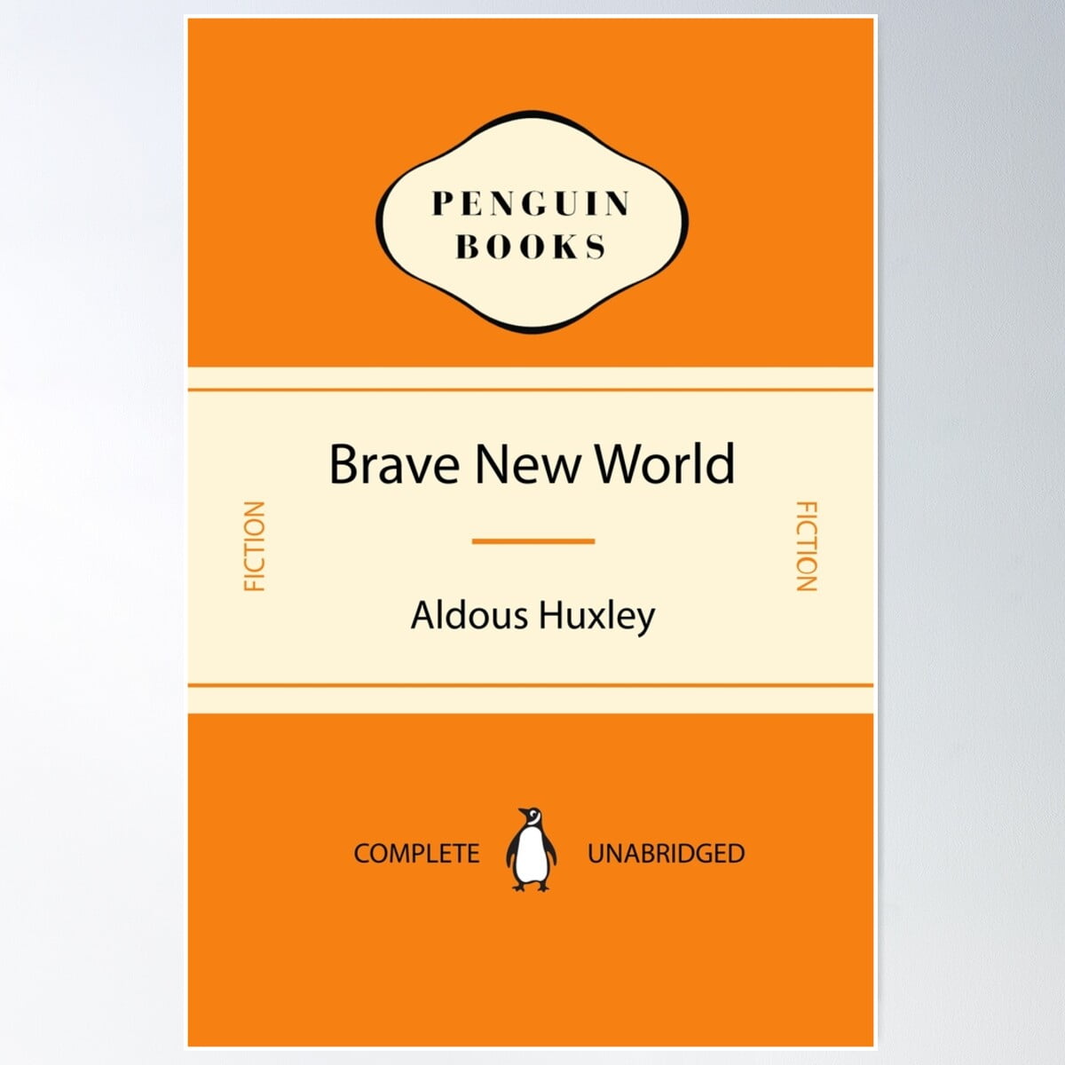 Brave New World By Aldous Huxley Penguin Classic Cover Poster Wall Art ...