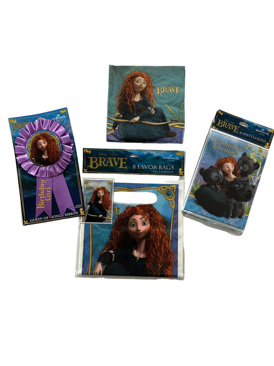 Brave Party Bundle for 8 guests with Invites, Treat Bags, Napkins and ...