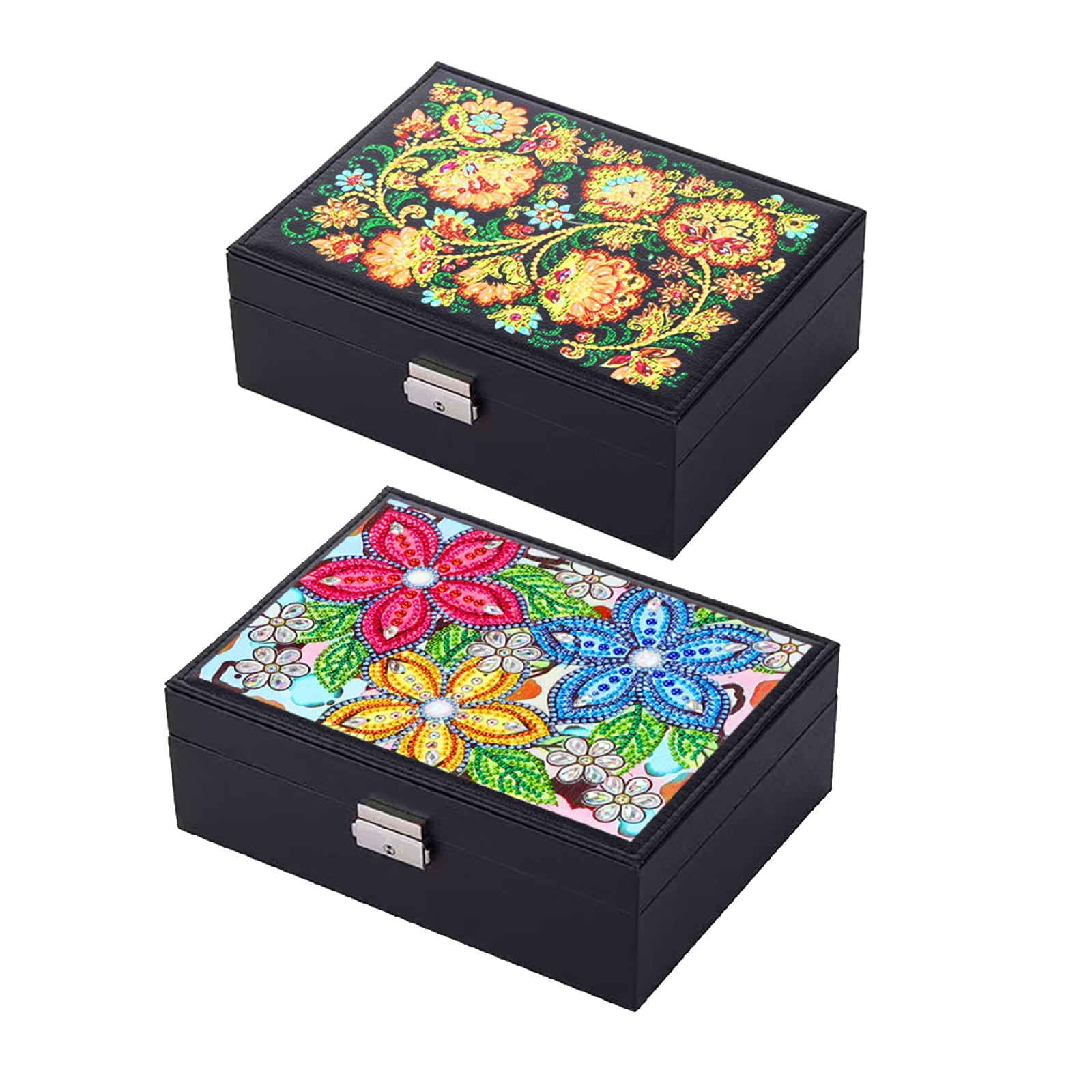 Brave State DIY Diamond Storage Box Diamond Art Painting Mandala Flower ...
