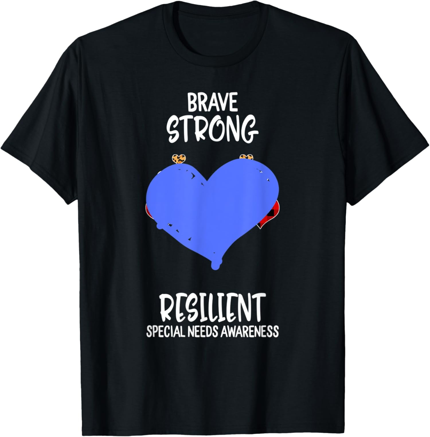 Brave Strong Resilient Special Needs Awareness Ribbon T-Shirt - Walmart.com