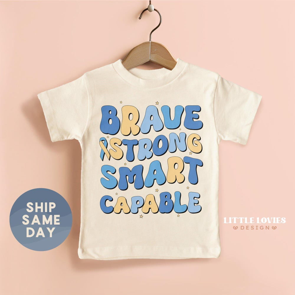 Brave Strong Smart Capable Toddler Shirt, Motivational Shirt For Kids ...