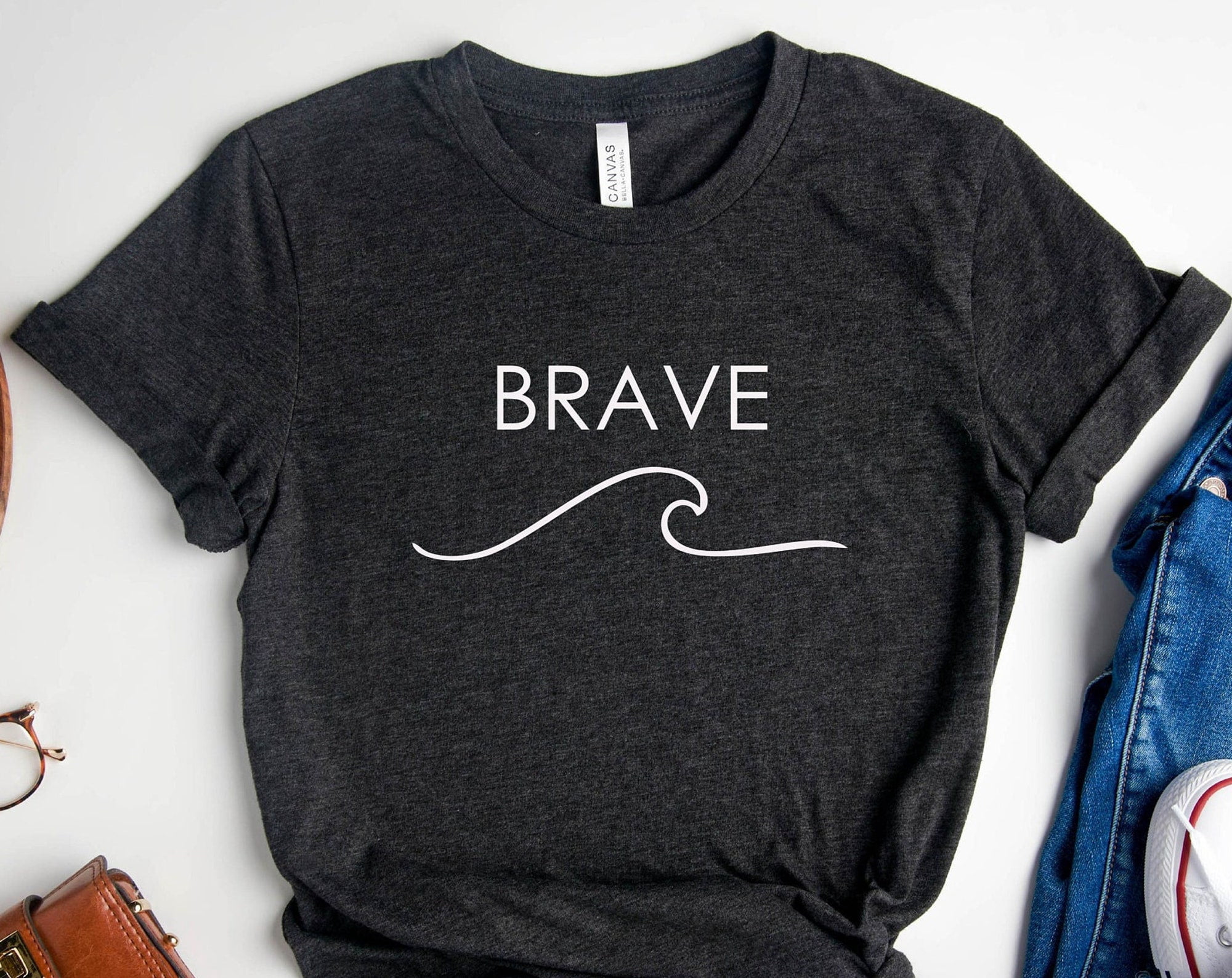 Brave TShirt Brave Tee Bravery TShirt Strong TShirt Motivational TShirt ...