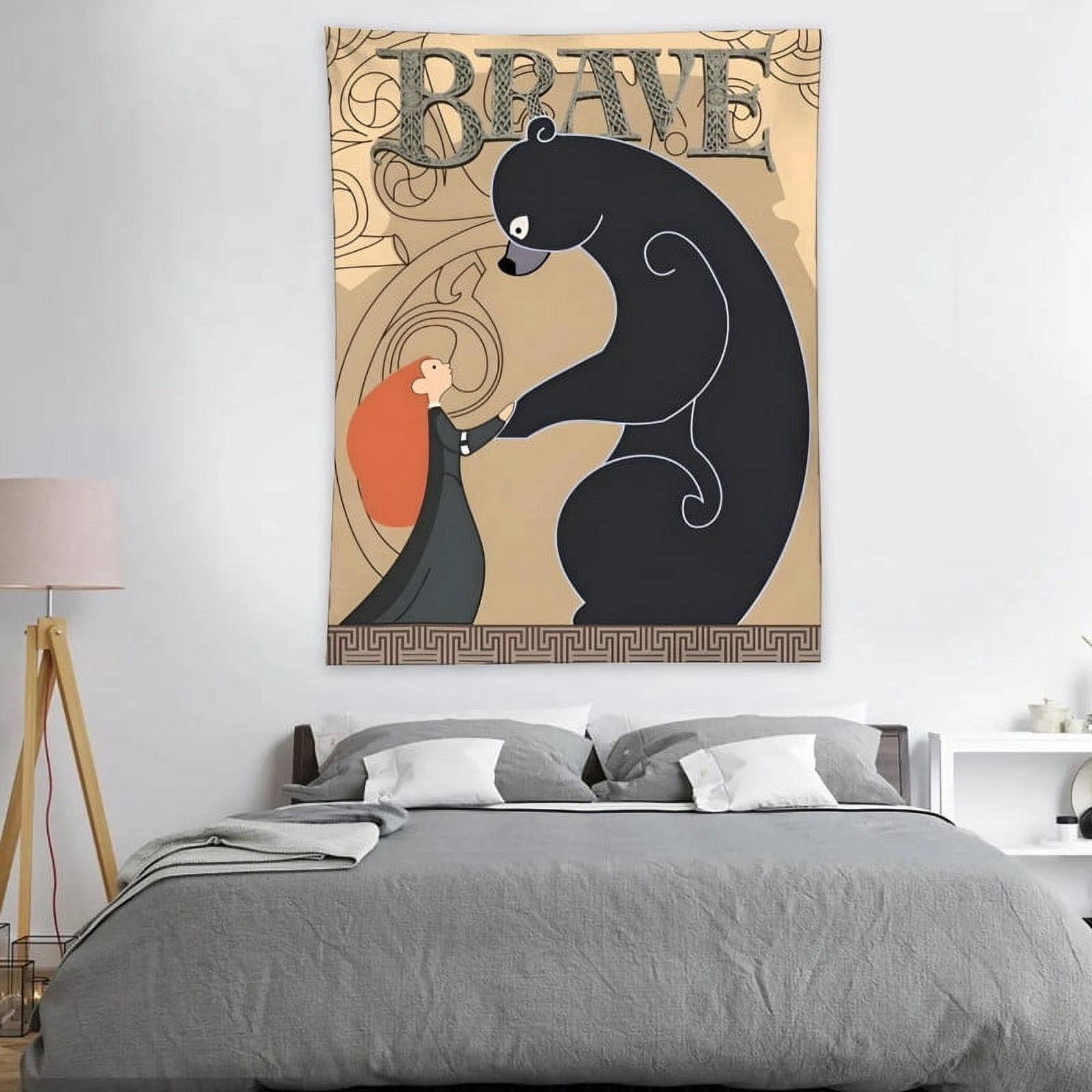 Brave Tapestry 40 x 60 Inches With Vivid Colors Realistic Details Easy ...