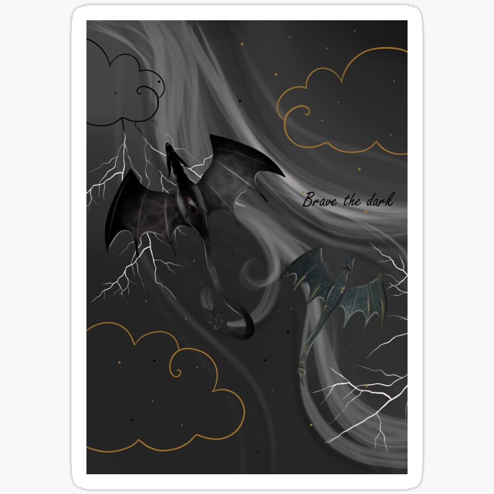 Brave The Dark Sticker Phone Decal Water Bottle Stickers Car Decals ...