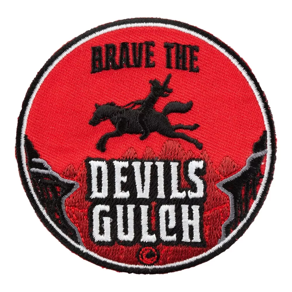 Brave The Devil's Gulch Iron On Travel Patch - Walmart Business Supplies