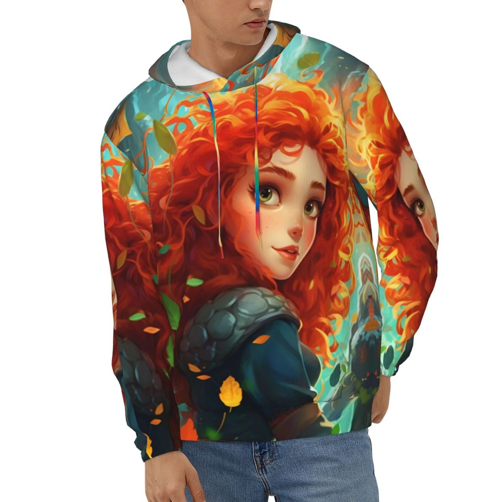 Brave Unisex Hoodies 3D Print Hooded Sweatshirt for Men Women, Long ...