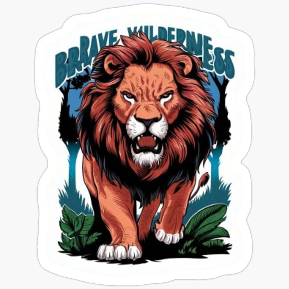 Brave Wilderness Sticker Phone Decal Water Bottle Stickers Car Decals ...