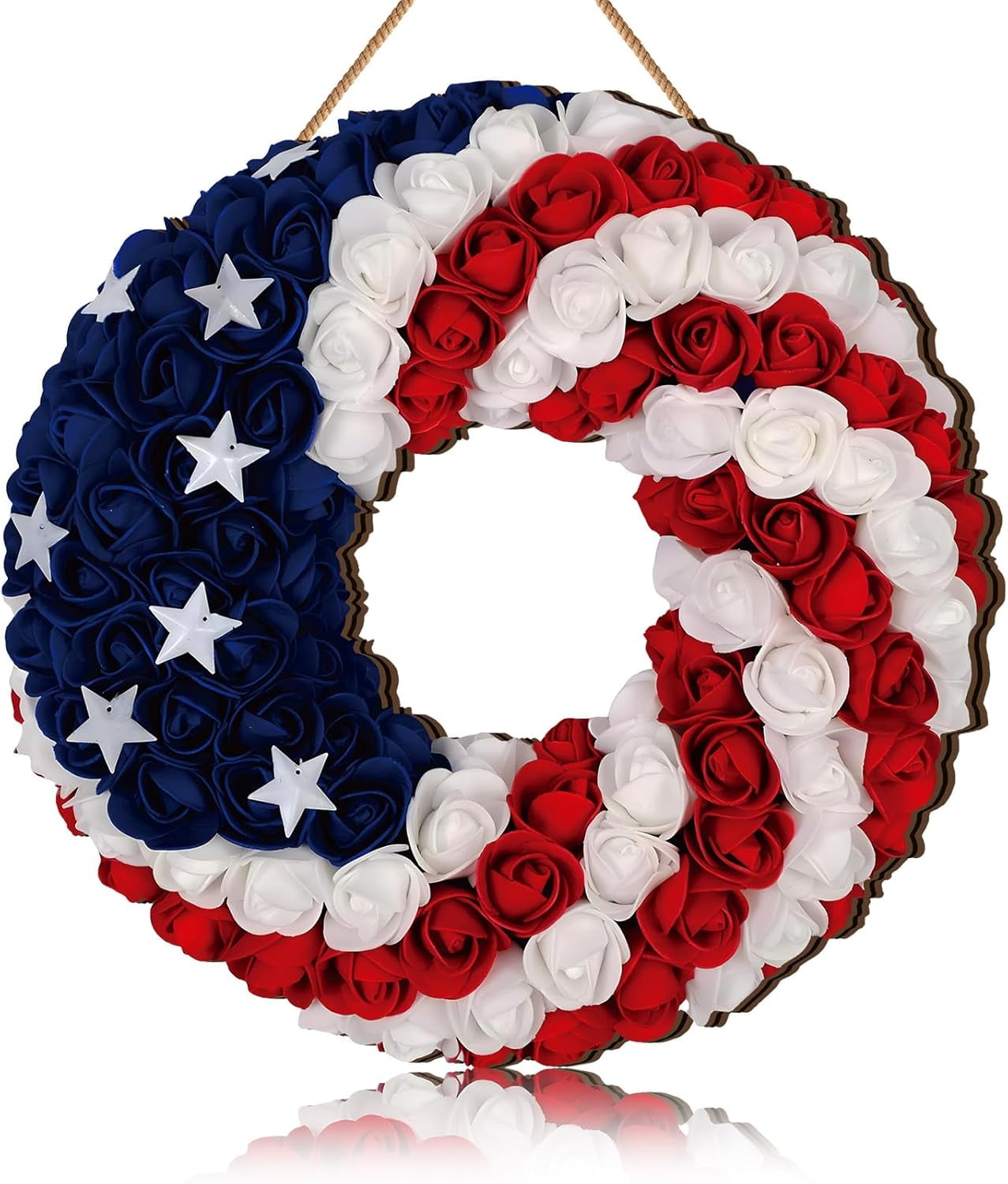 Brave Wings Wreath Wood,4th of July Hanging Door Sign 2d Memorial Day ...