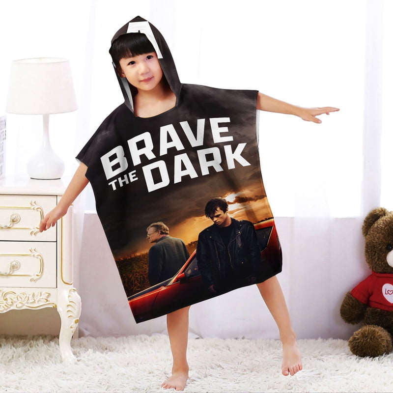 Brave the Dark Hooded Beach Towel Poncho for Kid Girls Toddlers Boys ...