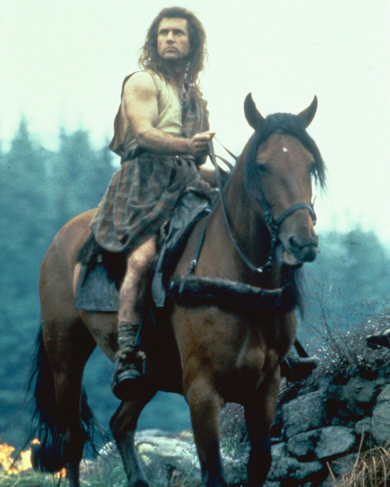 Braveheart 24X36 Classic Hollywood Poster Mel Gibson On Horseback ...