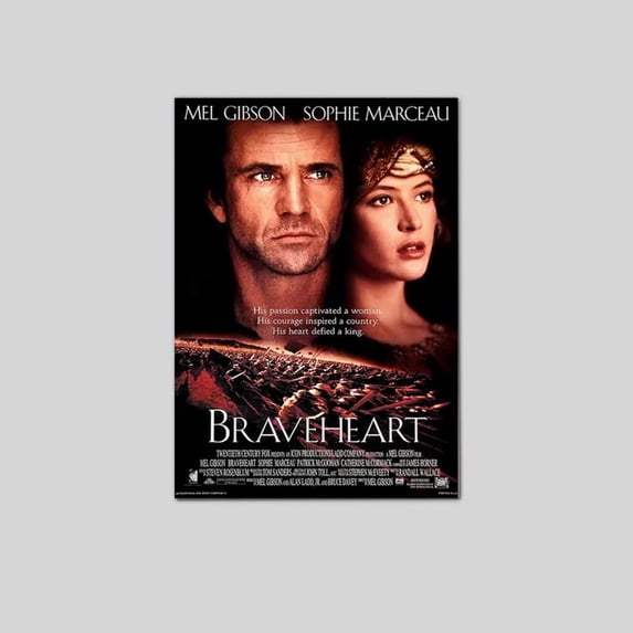 Braveheart Movie 1995 Poster size 24''x36'' The Orange Shop - Walmart.com