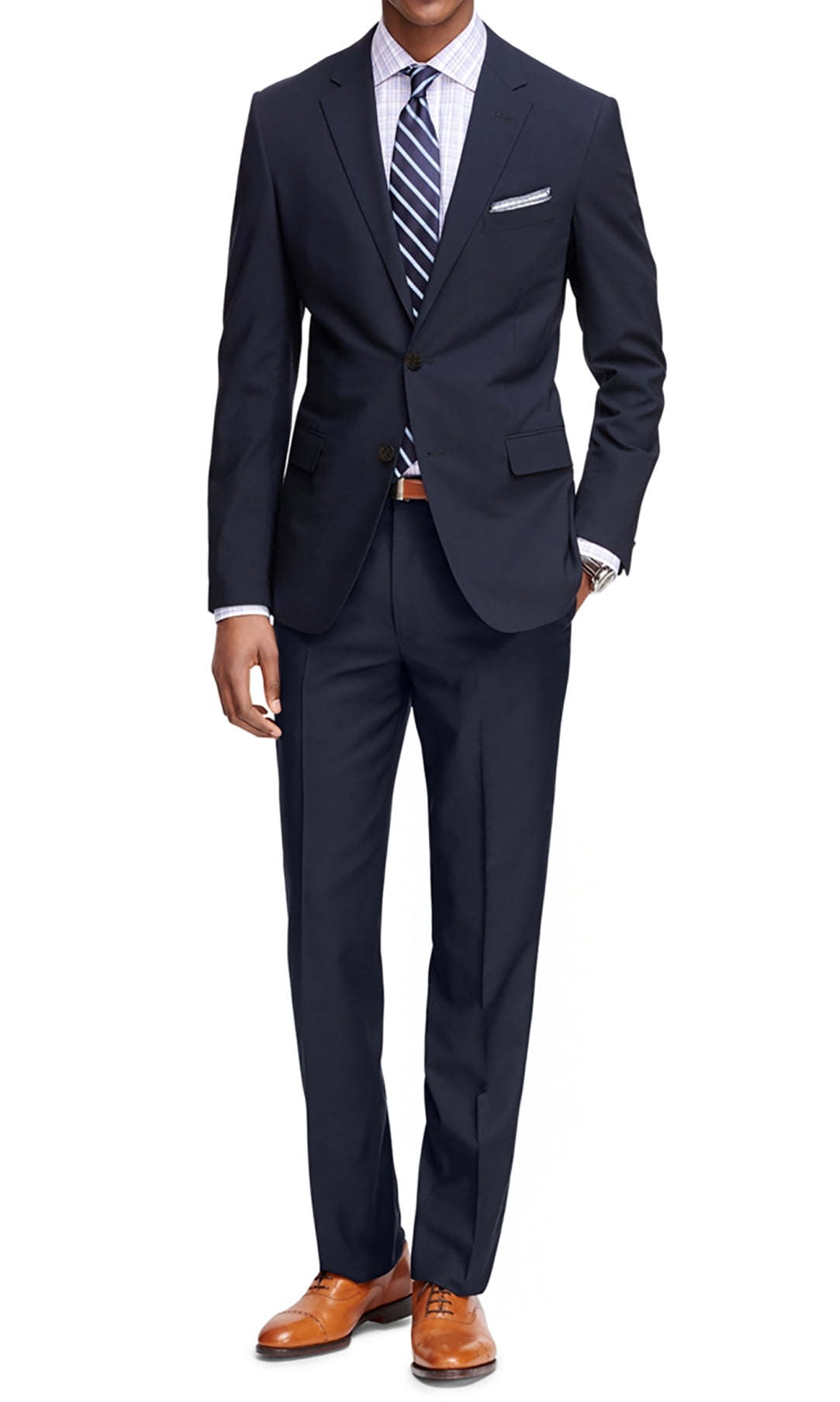 Braveman Classic Fit 2-Piece Men's Suit Jacket & Pant Set, Wide Notch ...