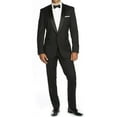 Braveman Men's 2-Piece Shawl Lapel Runway Tuxedo Suit with Satin ...