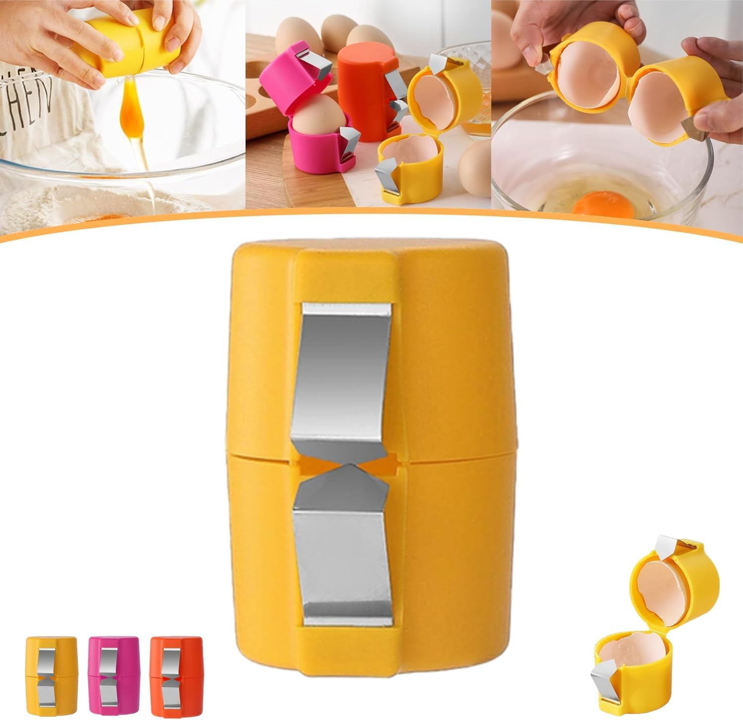 Braventix Egg Shell Opener, Centeride Egg Shell Opener For Raw And Hard ...