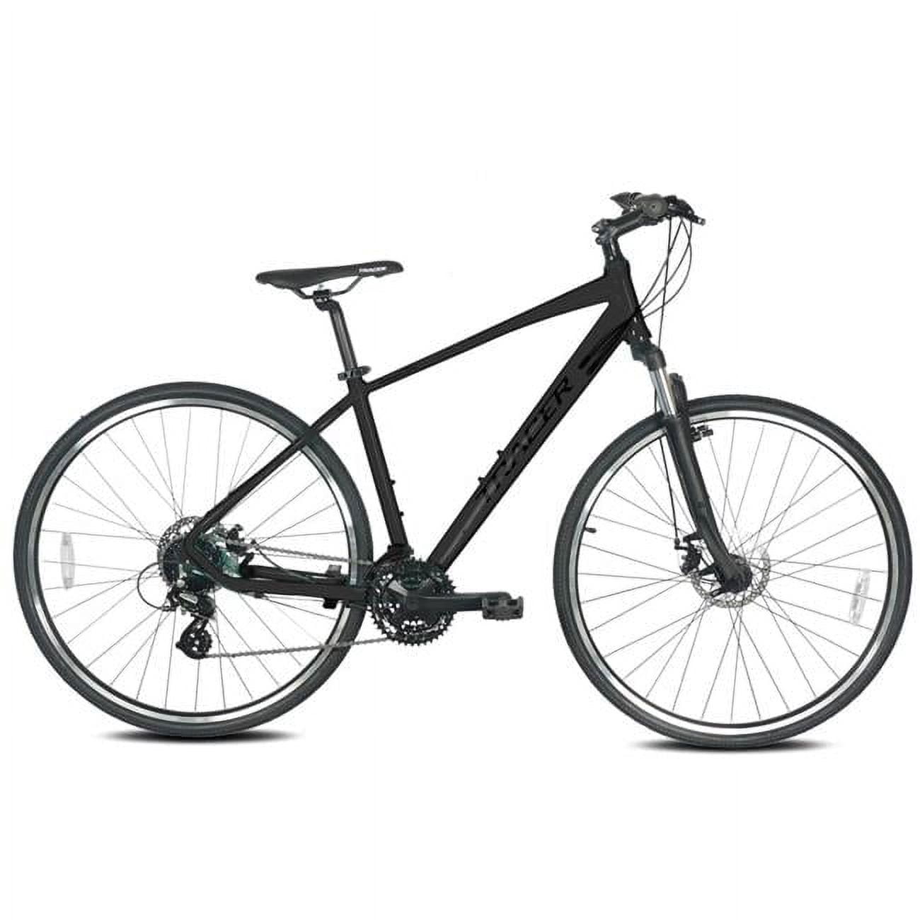 Bravery DX 700C 24 Speed Hybrid Aluminum Road Bike - Large-Matte Black ...