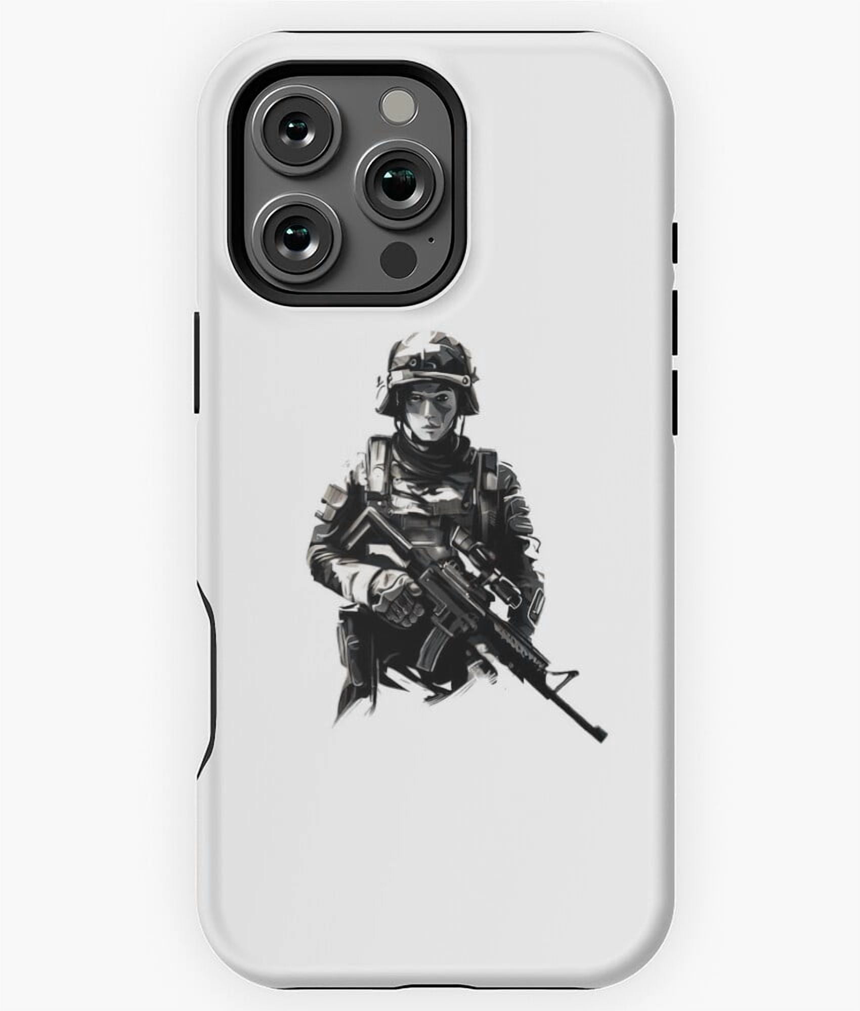 Bravery and Honor of Soldiers Artwork Phone Case for iPhone 16 15 14 13 ...