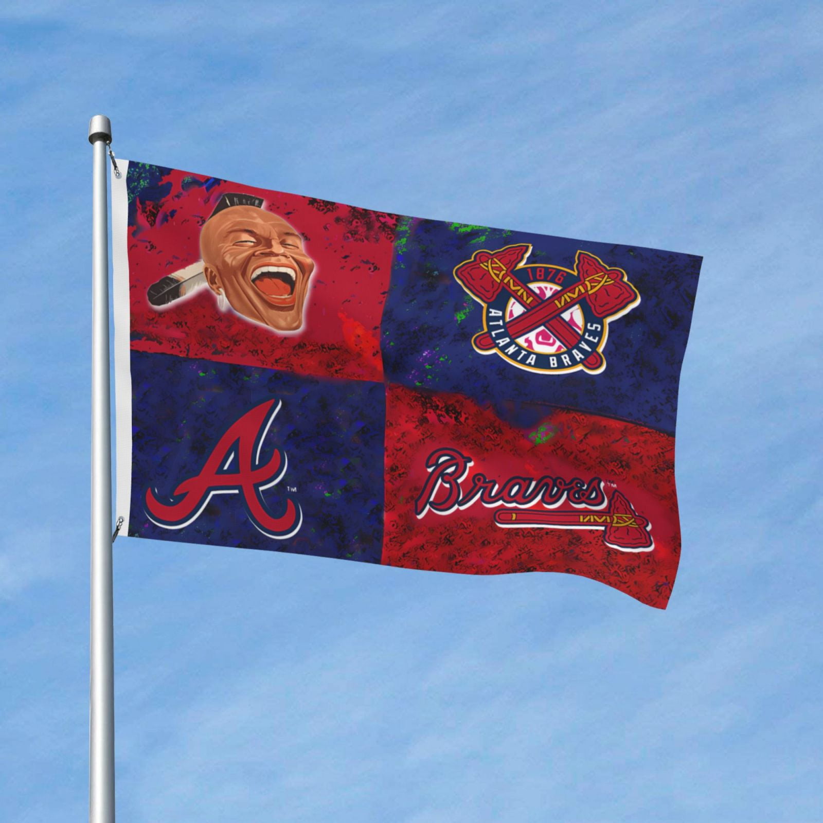 Braves Baseball Team Custom 3x5ft Double Sided Flag Game Day Baseball ...