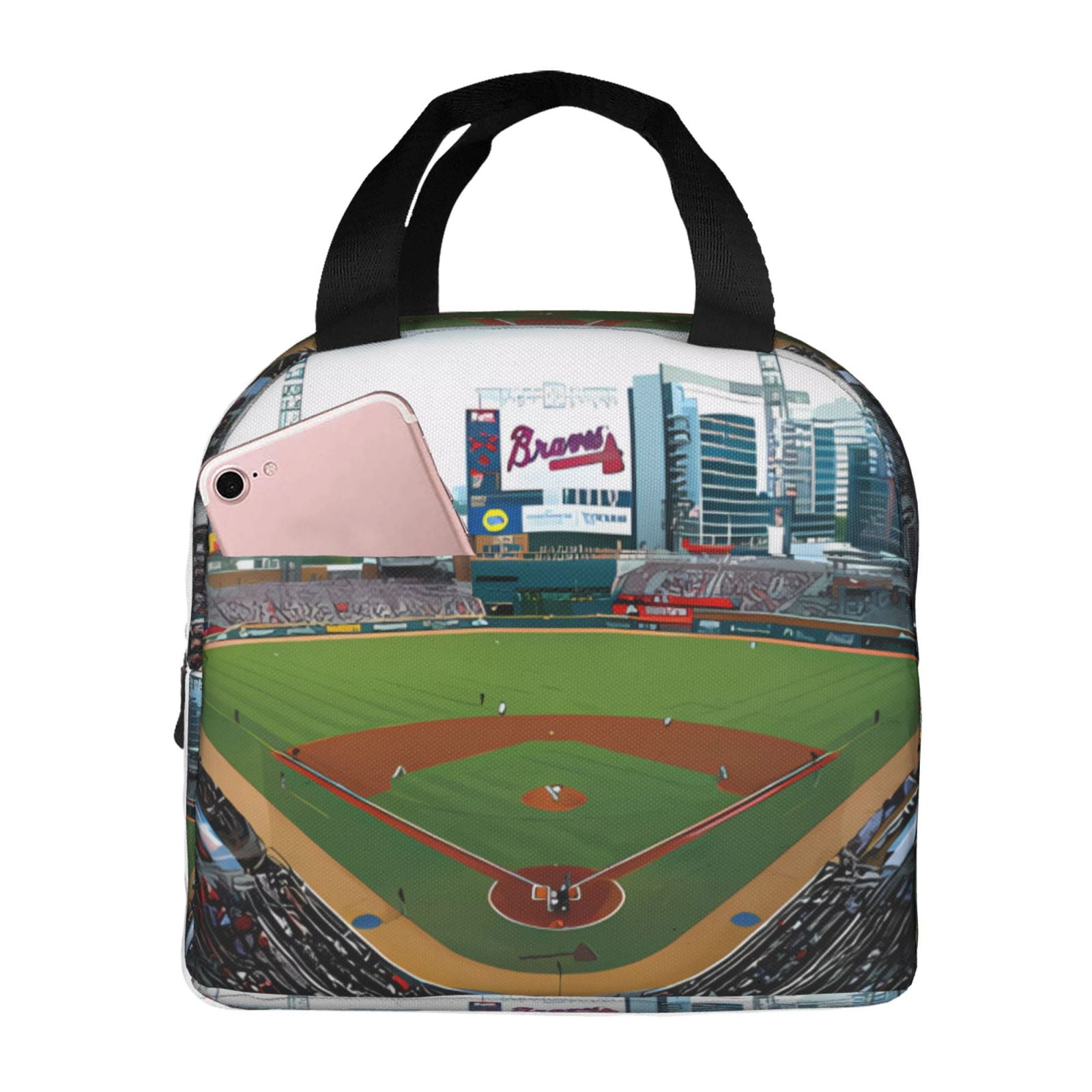 Braves Baseball Team Campus Insulated Lunch Bag, Leak-Proof Lunch Box ...