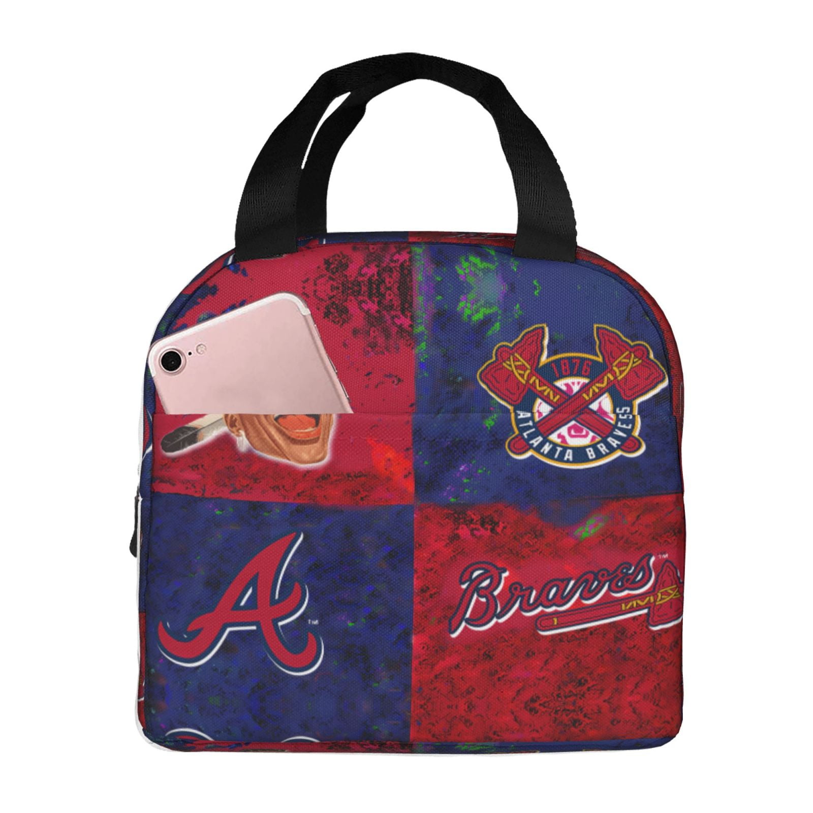 Braves Baseball Team Campus Insulated Lunch Bag, Leak-Proof Lunch Box ...