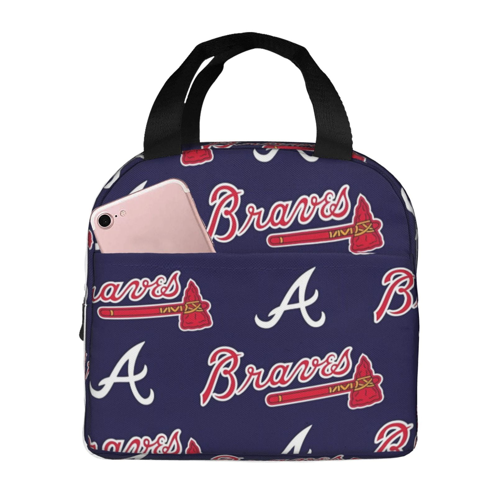 Braves Baseball Team Campus Insulated Lunch Bag, Leak-Proof Lunch Box ...