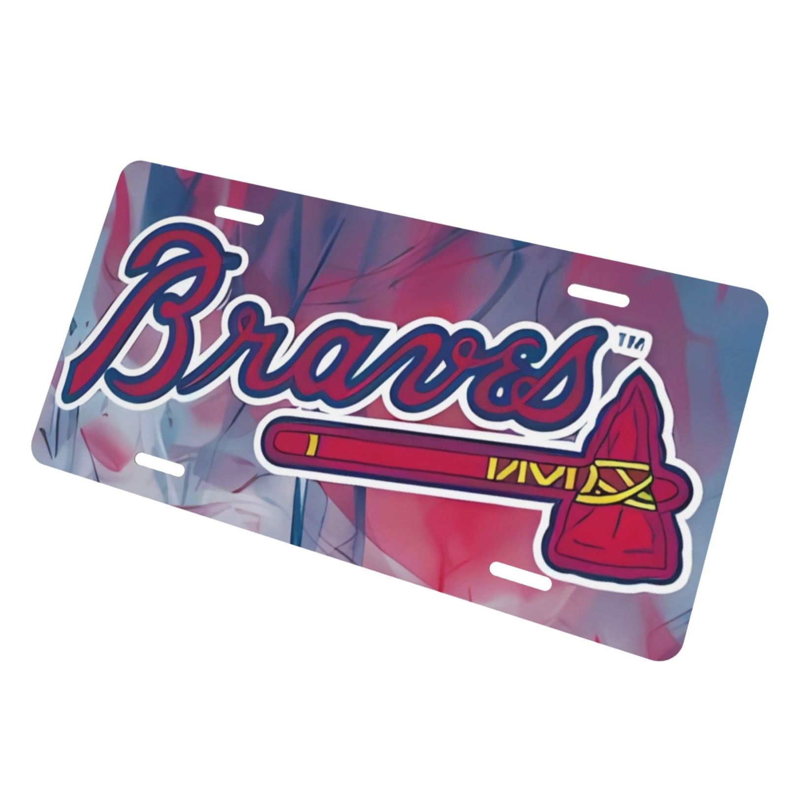 Braves Baseball Team Custom Car Aluminum Front License Plate 6x12 Inch ...