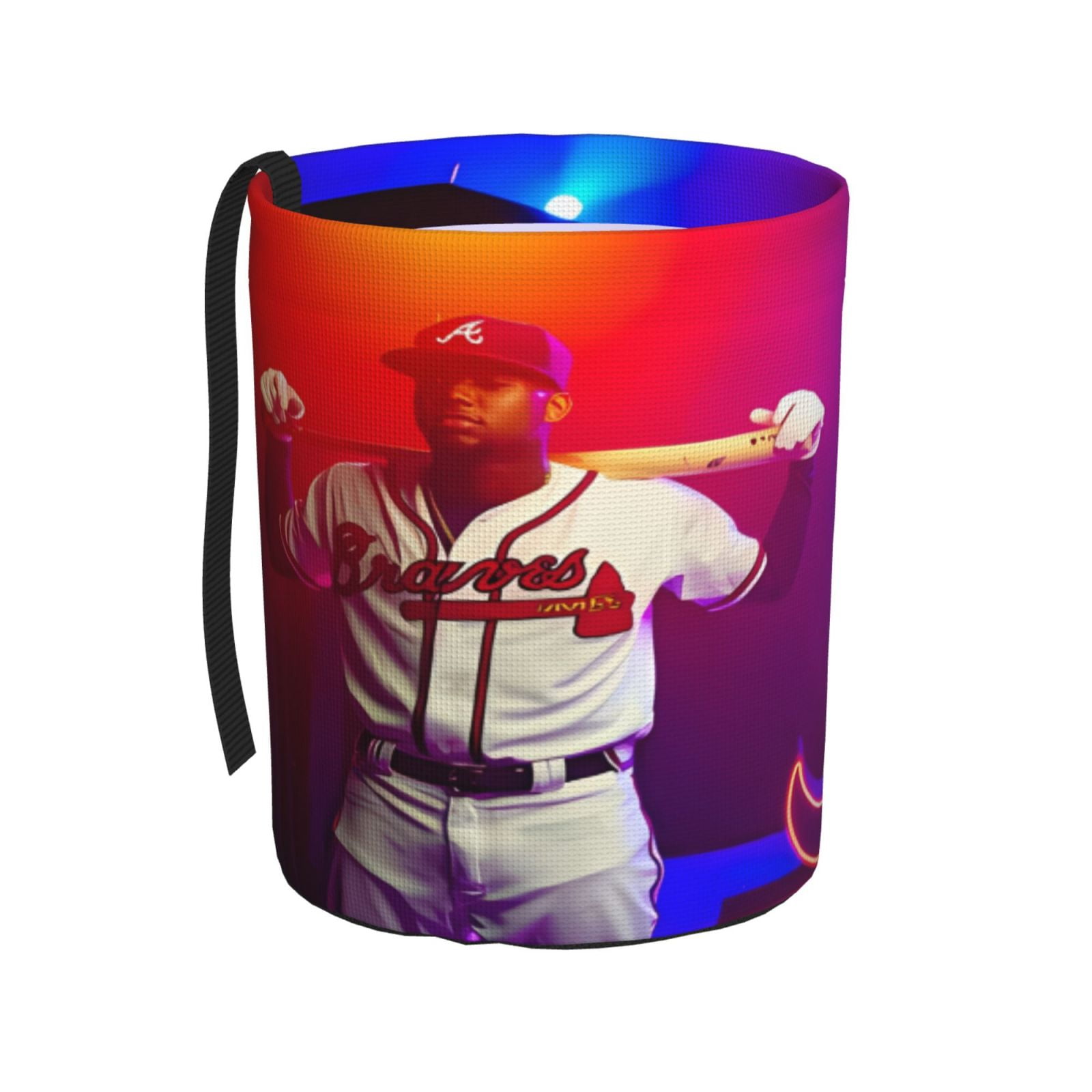 Braves Baseball Team Custom Car Trash Can, Mini Collapsible Pop-Up Car ...