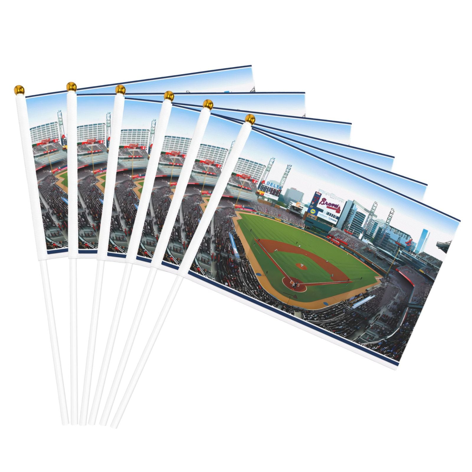 Braves Baseball Team Custom Double Sided Hand Waving Flag Multi-Pack ...