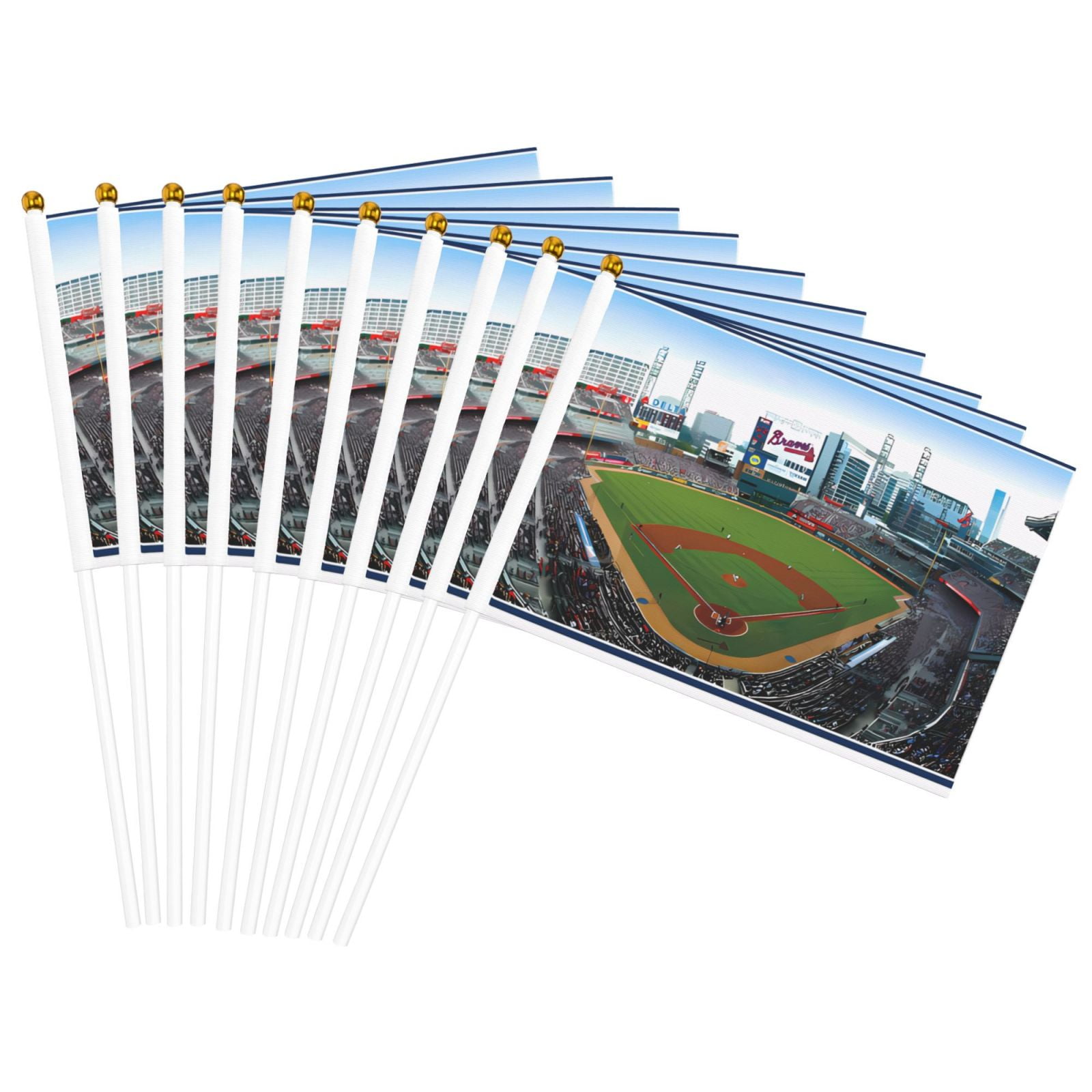 Braves Baseball Team Custom Double Sided Hand Waving Flag Multi-Pack ...
