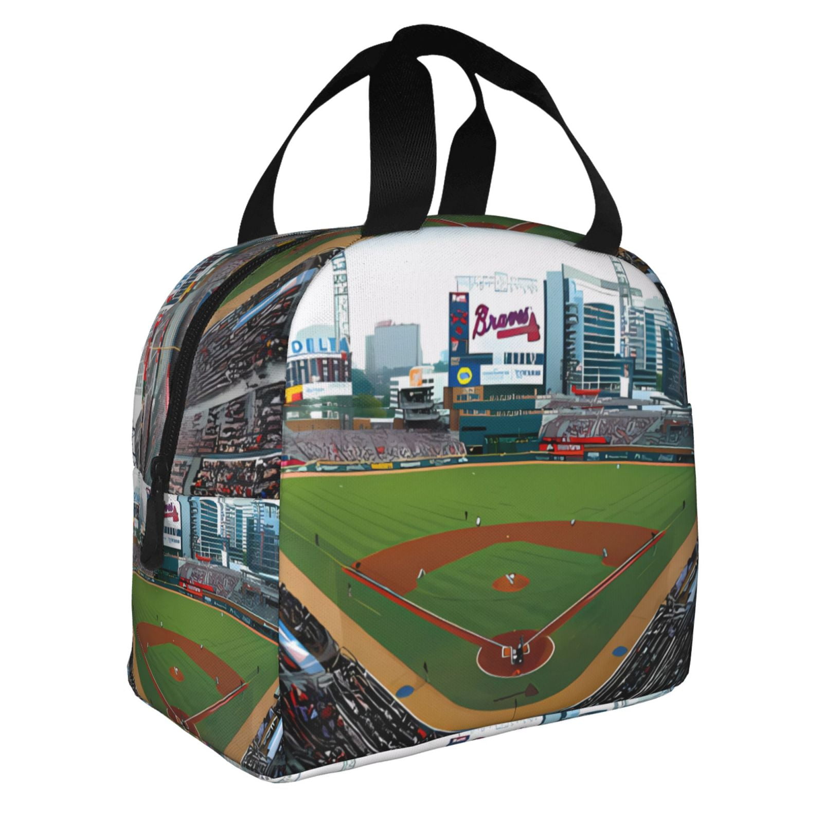 Braves Baseball Team Custom Insulated Lunch Bag, Personalized Printed ...