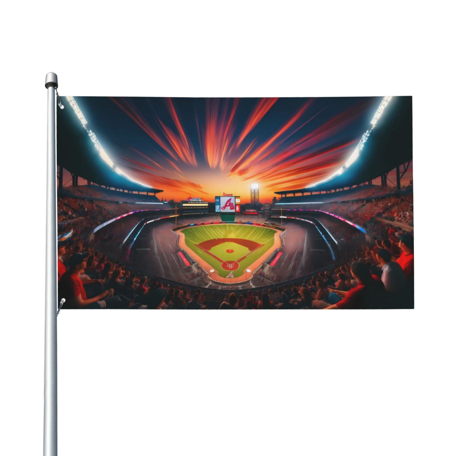 Braves Baseball Team Custom Outdoor 3x5FT Decorative Flags, Easy to ...