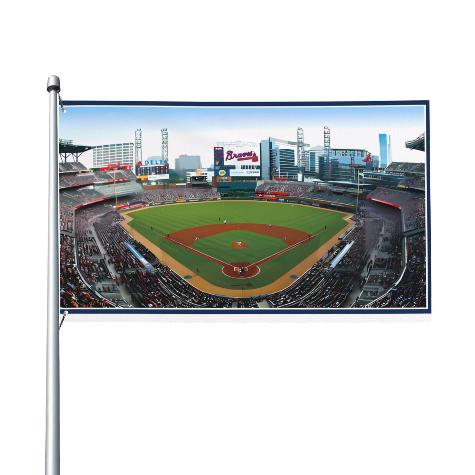 Braves Baseball Team Custom Outdoor 3x5FT Decorative Flags, Easy to ...