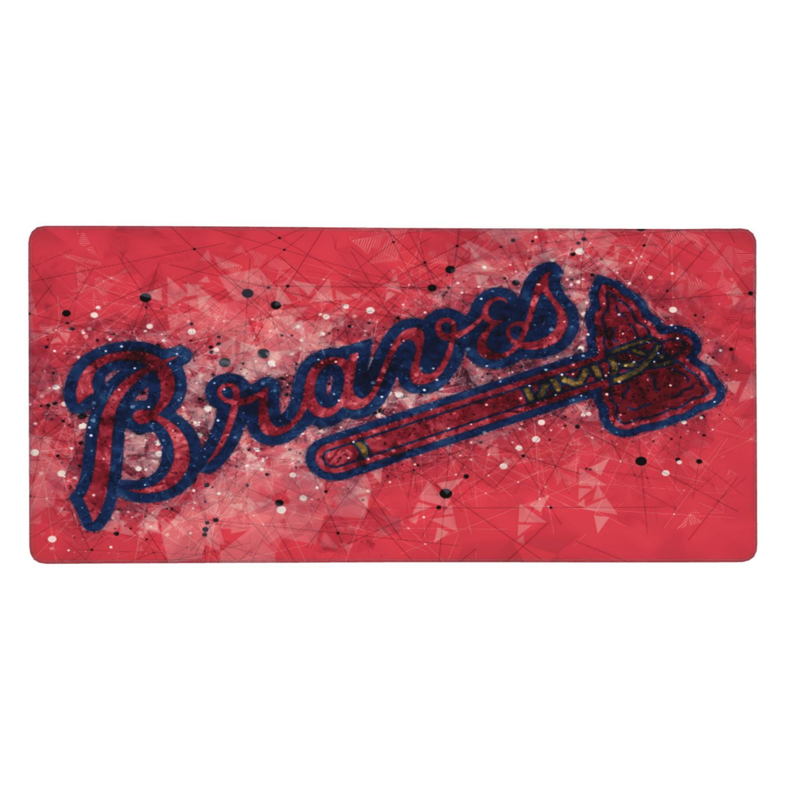 Braves Baseball Team Custom Thick Keyboard Mat 16x35.5 Inch, Extra Wide ...