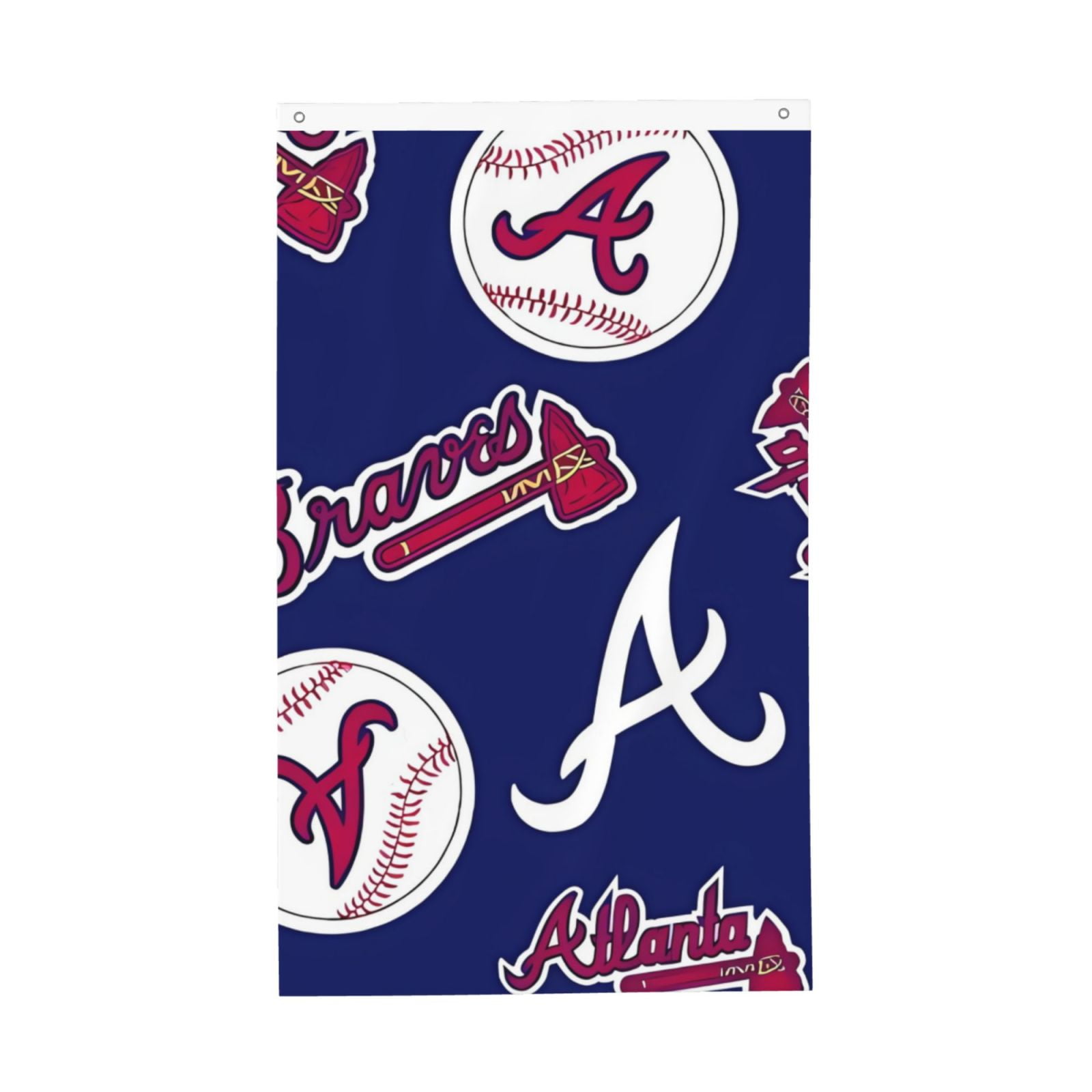 Braves Baseball Team Double Sided Garden Flag 3x5ft Indoor and Outdoor ...