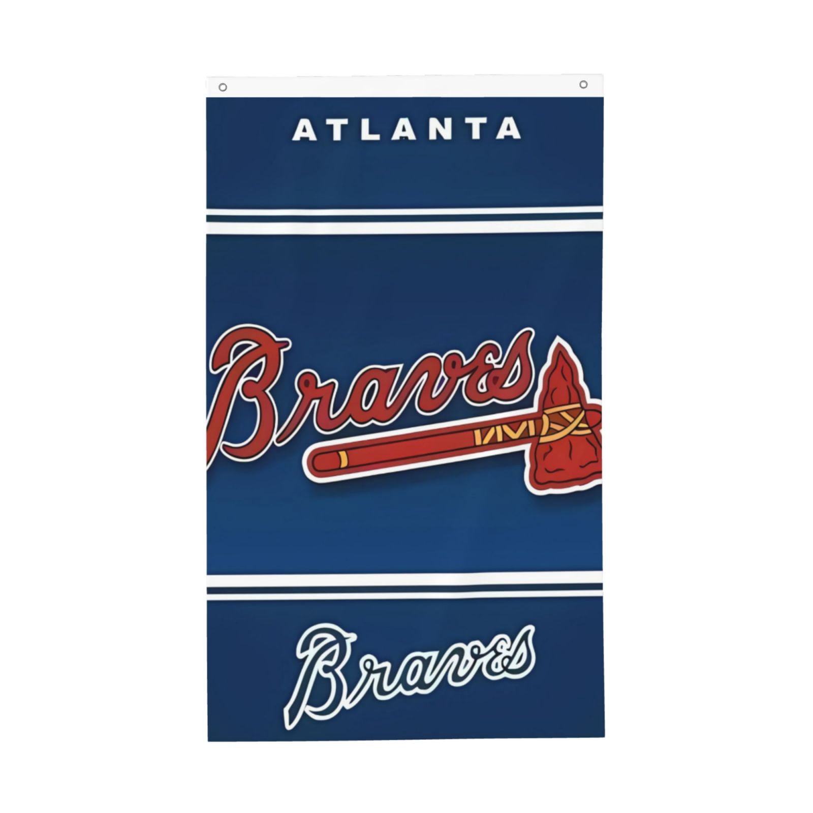 Braves Baseball Team Double Sided Garden Flag 3x5ft Indoor and Outdoor ...