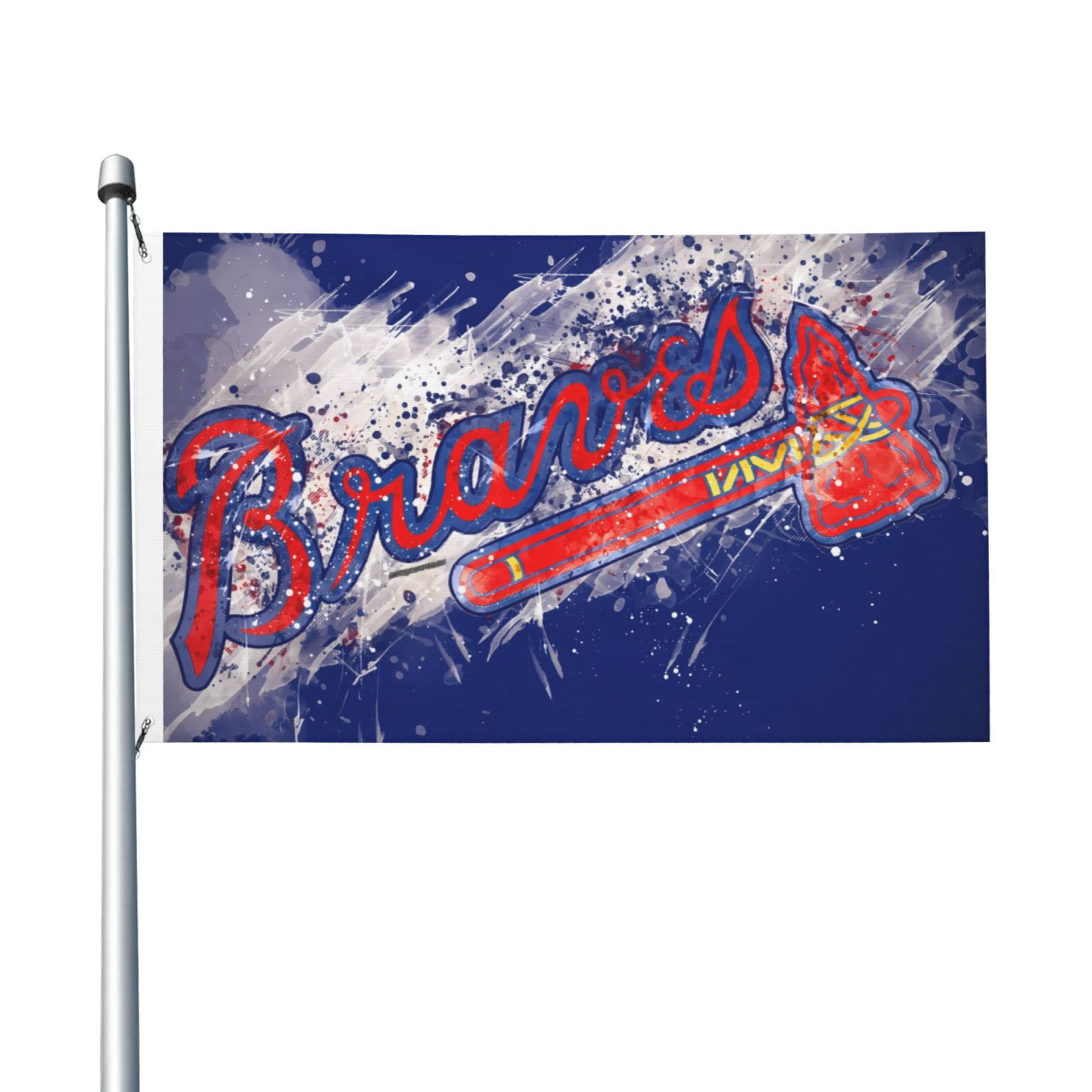 Braves Baseball Team Double Sided Garden Flag 3x5ft Indoor and Outdoor ...