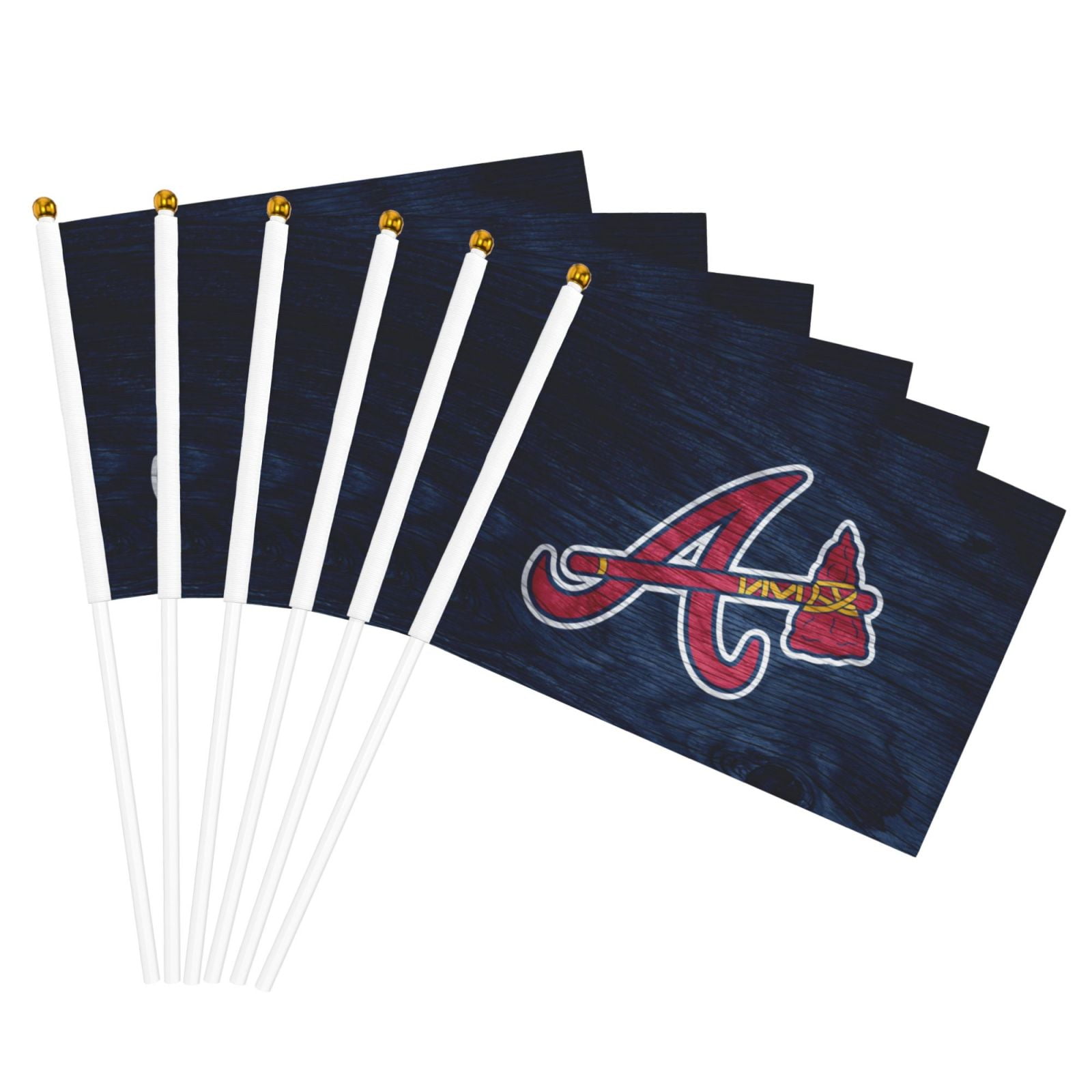 Braves Baseball Team Double Sided Hand Waving Flag, Spectator Hand ...