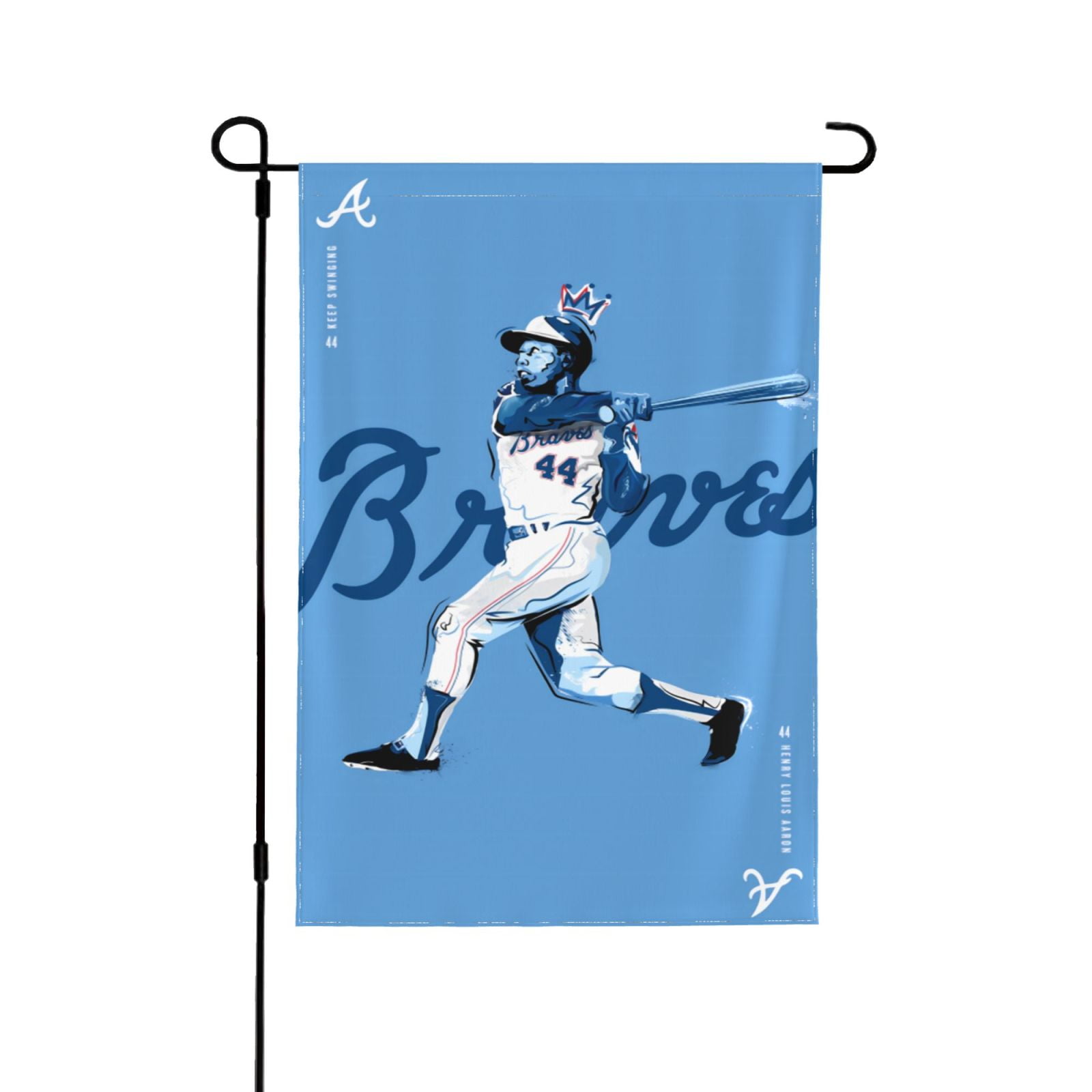 Braves Baseball Team Front Garden Flag, Fans Spectator Flag Hanging ...