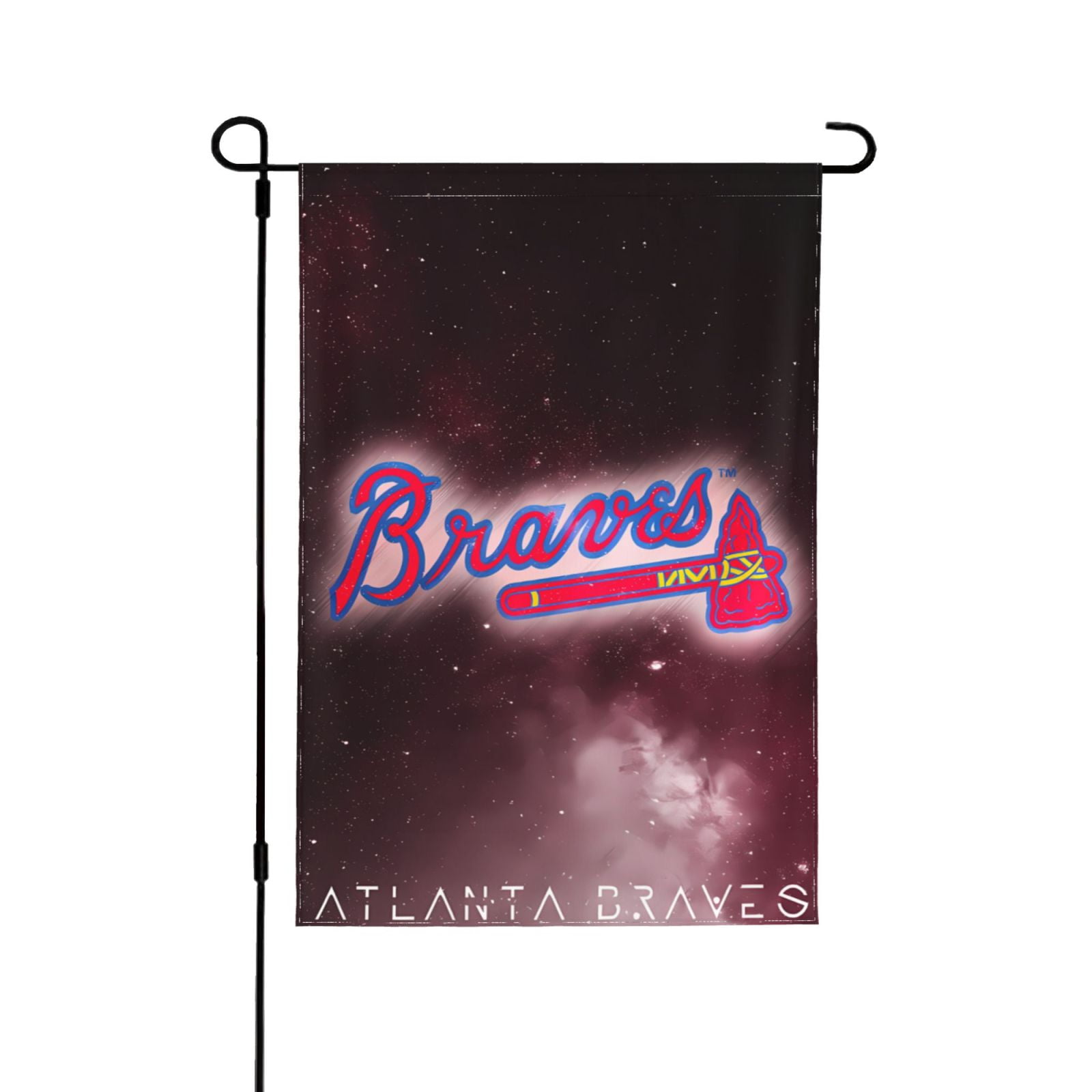Braves Baseball Team Front Garden Flag, Fans Spectator Flag Hanging ...