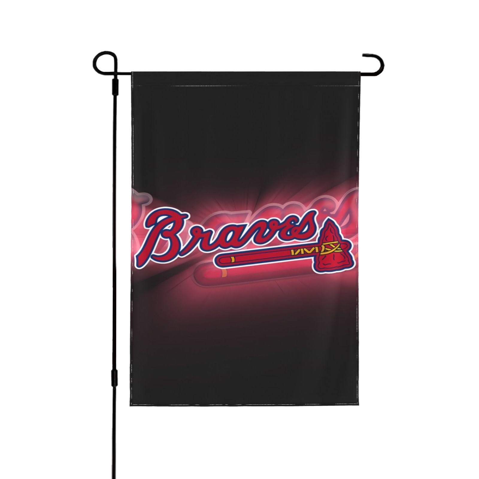 Braves Baseball Team Front Garden Flag, Fans Spectator Flag Hanging ...
